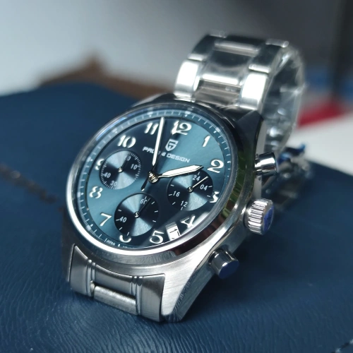 Pagani Design PD-1773 Silver-Blue – Купити НАРУЧНІ ГОДИННИКИ, ціна в ...